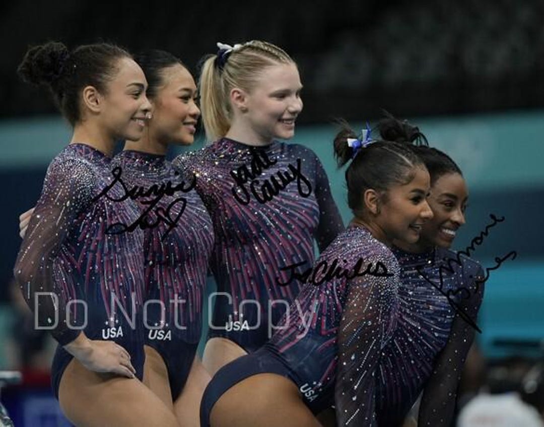 Jordan Chiles Simone Biles Signed Photo 8X10 Rp Autographed Picture ...