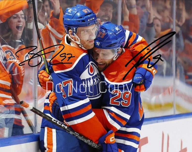 Connor Mcdavid & Leon Draisaitl Signed Photo 8X10 Rp Autographed ...