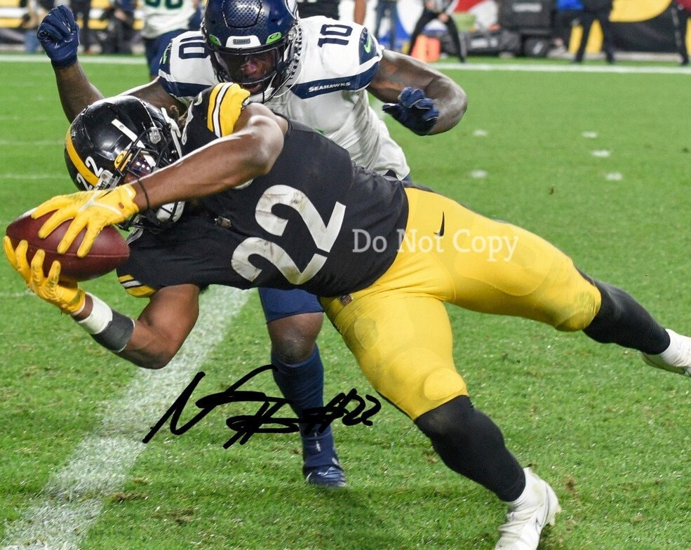 Najee Harris Signed Photo 8X10 Rp Autographed Picture NFL Pittsburgh ...
