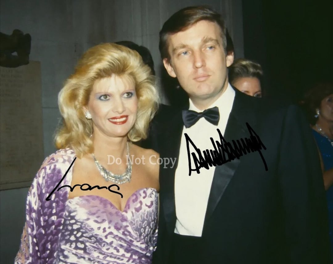 Ivana Trump & Donald Trump Signed Photo 8X10 Rp Autographed Picture - Etsy