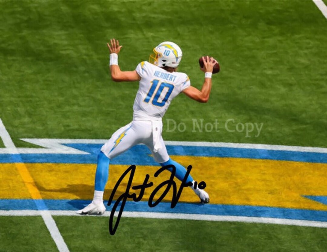 Justin Herbert Signed Photo 8X10 Rp Autographed Picture Los Angeles ...