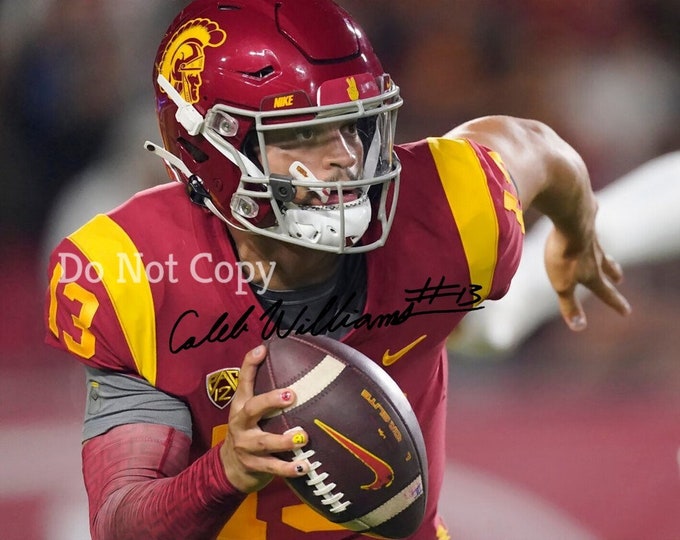 Caleb Williams Signed Photo 8X10 Rp Autographed Picture USC Trojans - Etsy