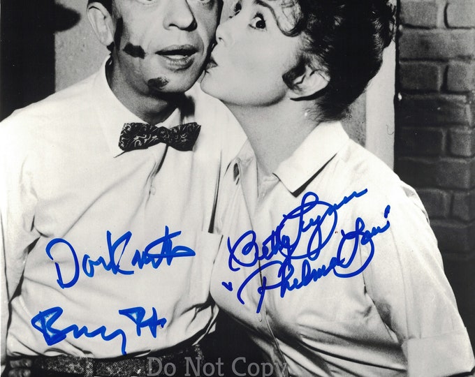 Betty Lynn & Don Knotts Signed Photo 8X10 Rp Autographed Picture the ...