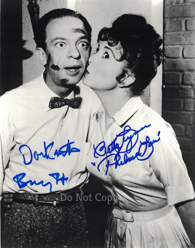 Betty Lynn & Don Knotts Signed Photo 8X10 Rp Autographed Picture the ...
