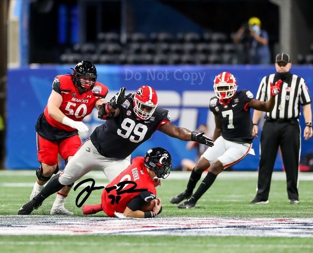 Jordan Davis Signed Photo 8X10 Rp Autographed Picture Georgia Bulldogs ...