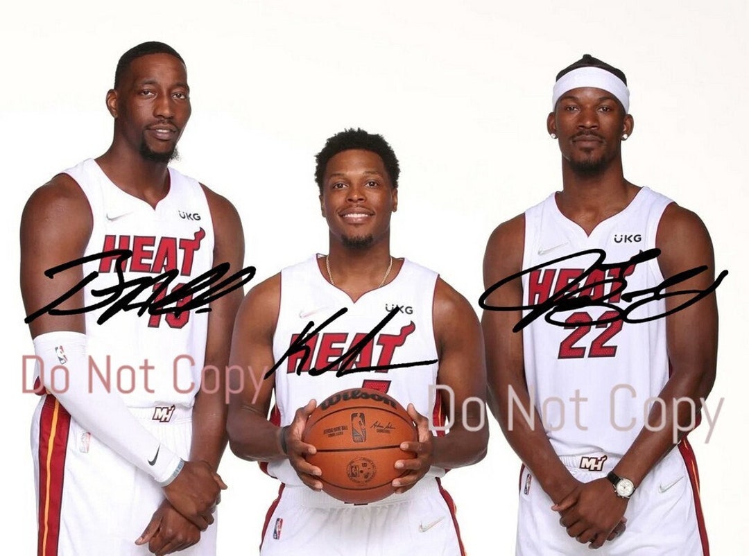 Jimmy Butler Kyle Lowry Bam Adebayo Signed Photo 8X10 Rp Autographed ...