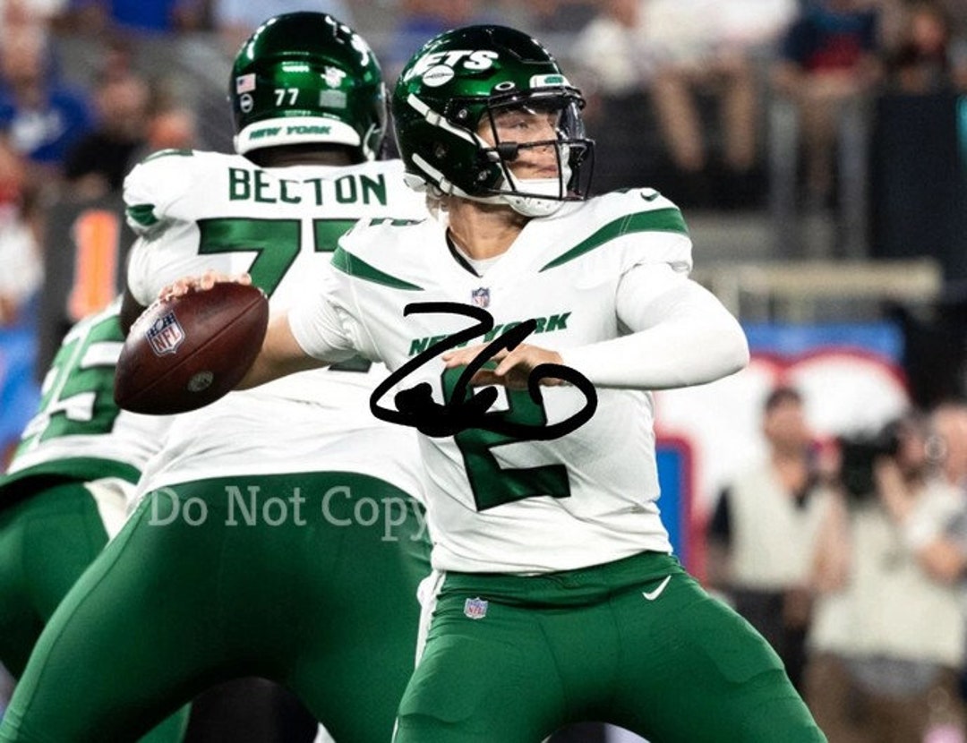 Zach Wilson Signed Photo 8X10 Rp Autographed New York Jets - Etsy