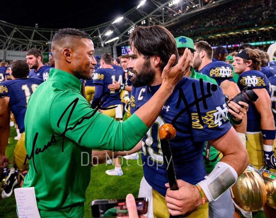 Marcus Freeman & Sam Hartman Signed Photo 8X10 Rp Autographed - Etsy