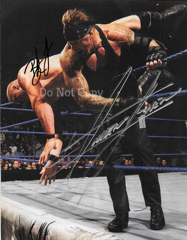 The Undertaker & Brock Lesnar Signed Photo 8x10 Rp Autographed | Etsy