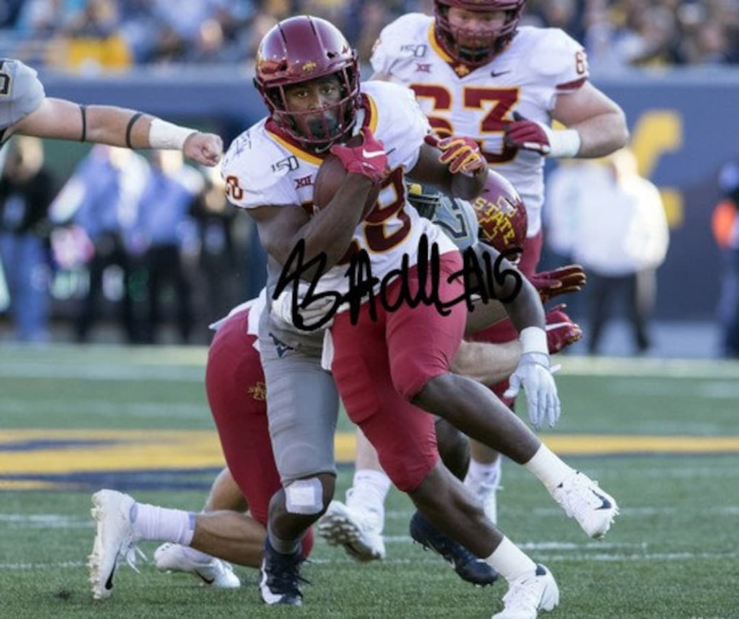 Breece Hall Signed Photo 8x10 Rp Autographed Iowa State Cyclones - Etsy