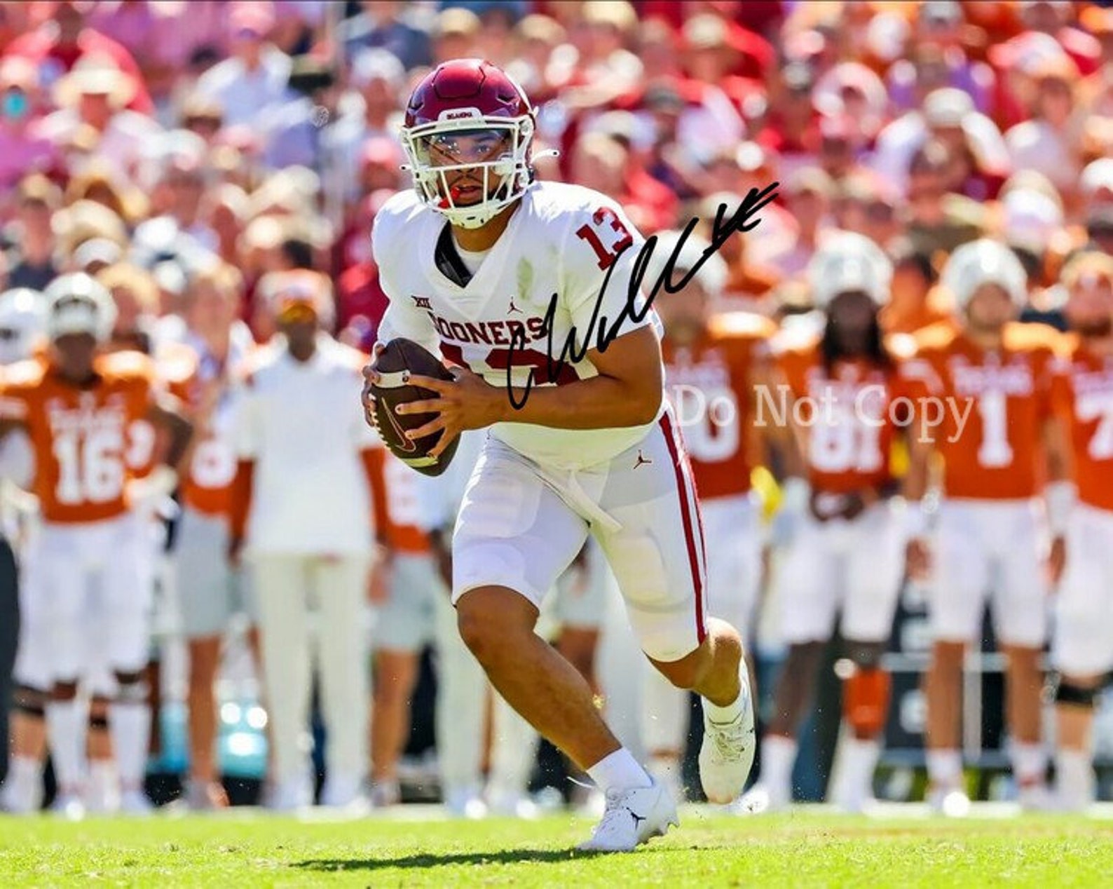 Caleb Williams Signed Photo 8X10 Rp Autographed Picture Oklahoma ...