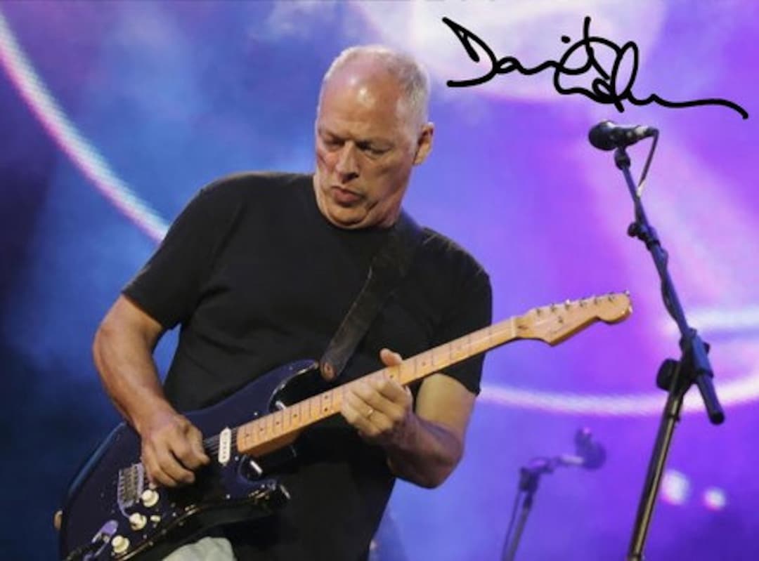 David Gilmour Signed Photo 8X10 Rp Autographed Pink Floyd - Etsy