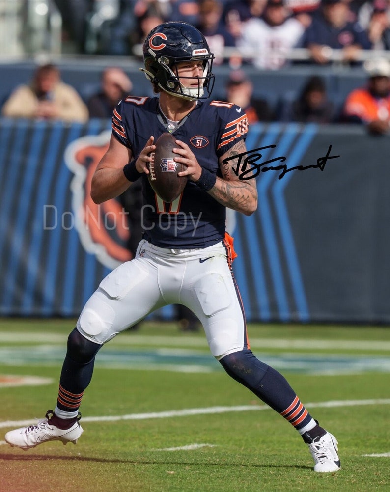 Tyson Bagent Signed Photo 8X10 Rp Autographed Picture Chicago Bears - Etsy