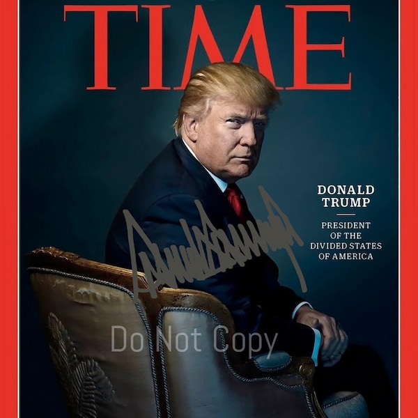 Time Magazine Donald Trump - Etsy