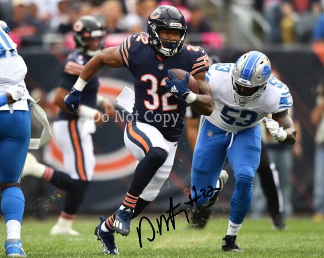 David Montgomery Signed Photo 8X10 Rp Autographed Picture Chicago Bears ...
