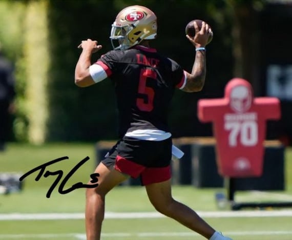 Trey Lance Signed Photo 8X10 rp Autographed San Francisco | Etsy