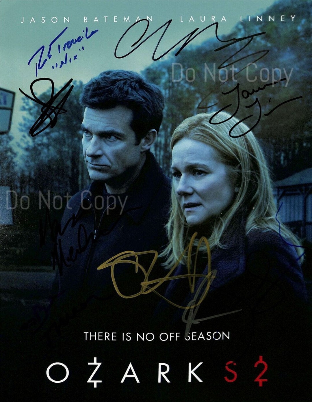Ozark Full Cast Signed Photo 8X10 Rp Autographed Jason Bateman Laura ...