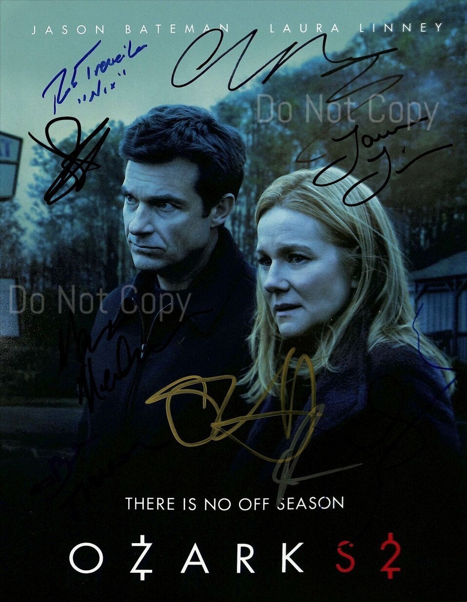 Ozark Full Cast Signed Photo 8X10 Rp Autographed Jason Bateman Laura ...