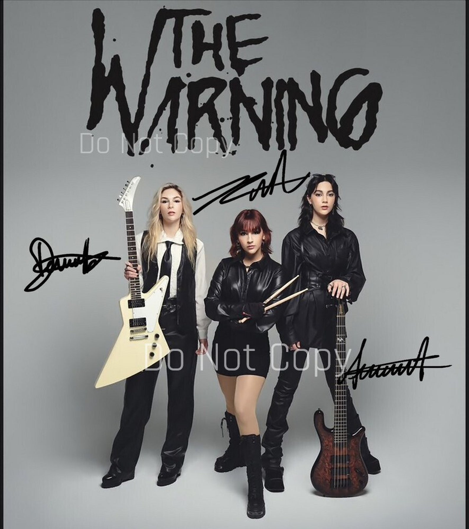 The Warning Group Band Signed Photo 8X10 Rp Autographed Picture All ...