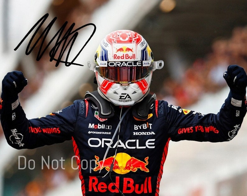 Max Verstappen Signed Photo 8X10 Rp Autographed Picture F1 Red Bull ...