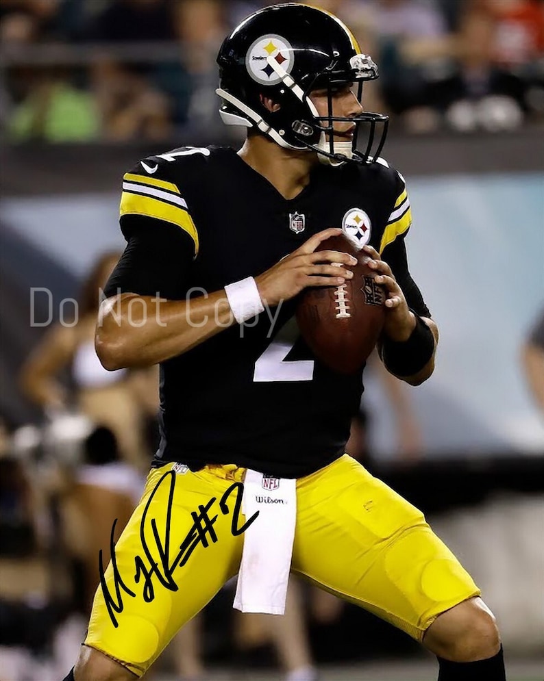 Mason Rudolph Signed Photo 8X10 Rp Autographed Picture Pittsburgh ...