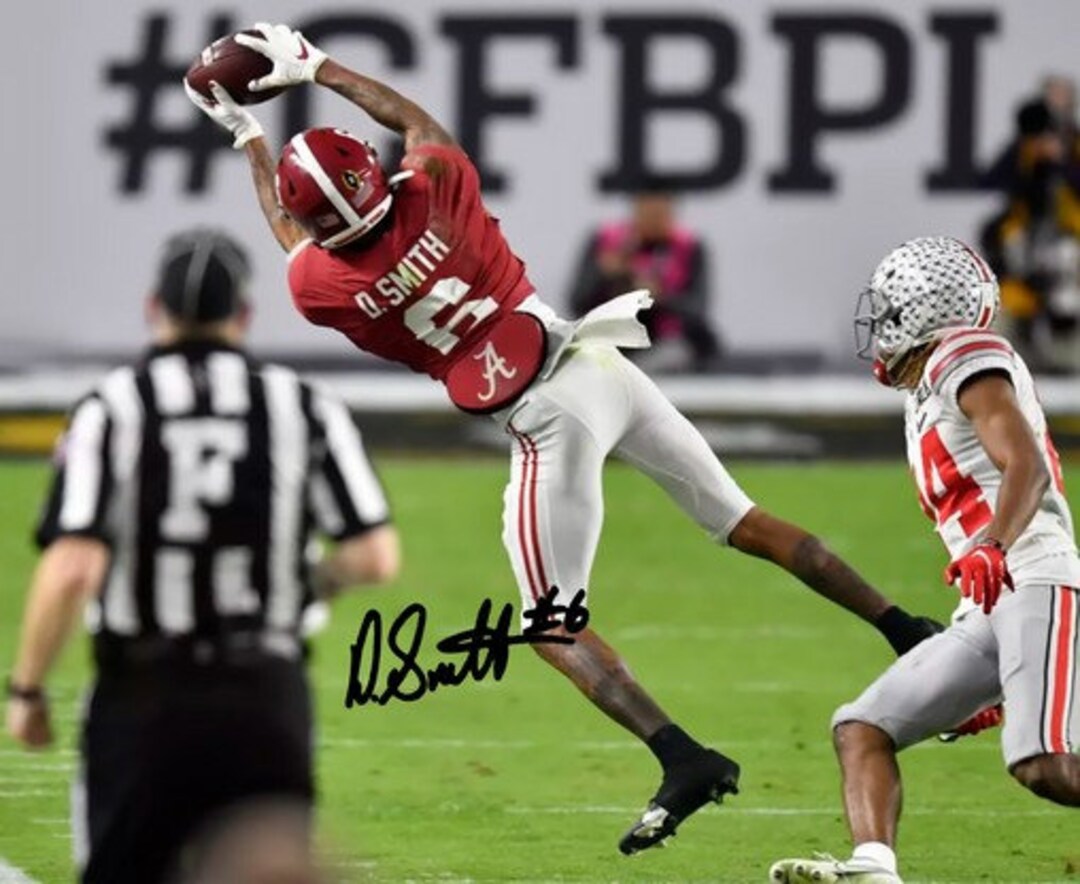 Devonta Smith Signed Photo 8x10 Rp Autographed Alabama Championship ...