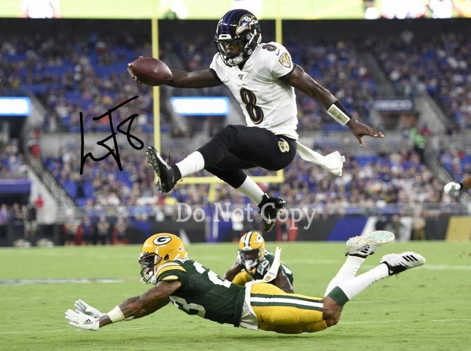 Lamar Jackson Signed Photo 8X10 Rp Autographed Picture Baltimore Ravens ...