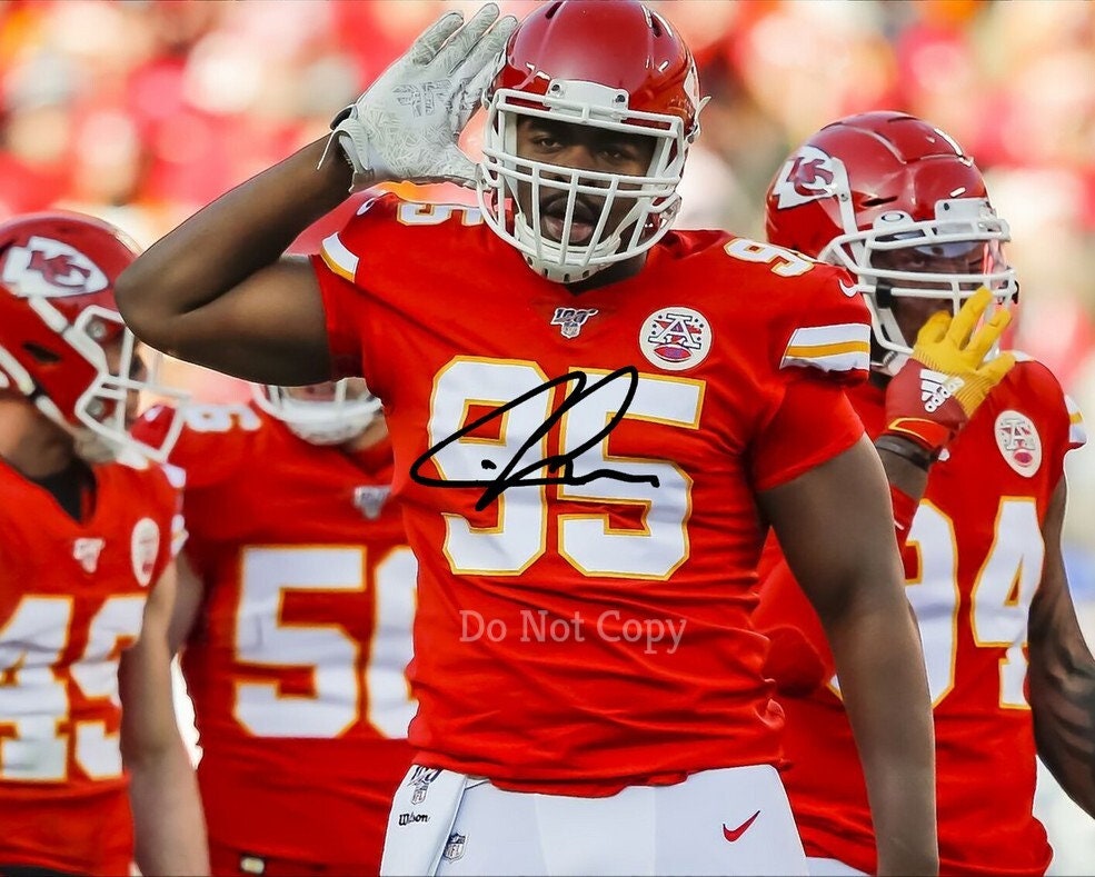 Chris Jones Signed Photo 8X10 Rp Autographed Picture Kansas City Chiefs ...