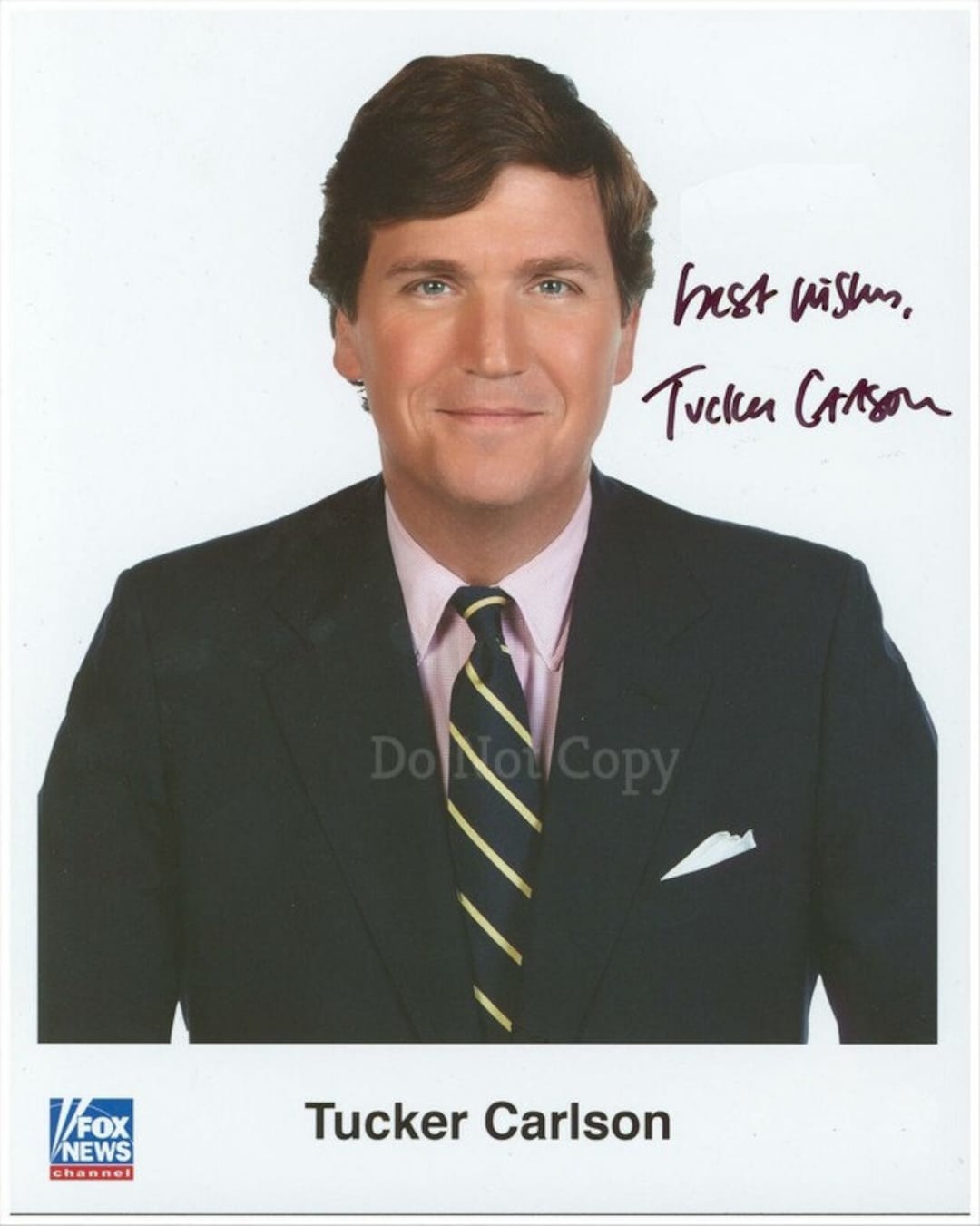 Tucker Carlson Signed Photo 8X10 Rp Autographed Picture - Etsy