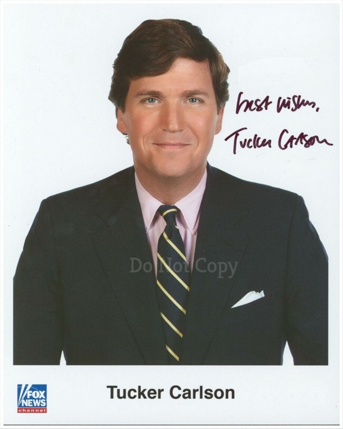Tucker Carlson Signed Photo 8X10 Rp Autographed Picture - Etsy