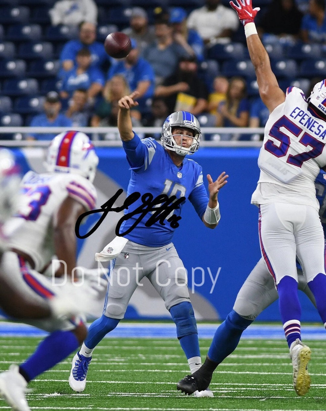Jared Goff Signed Photo 8X10 Rp Autographed Picture Detroit Lions ...