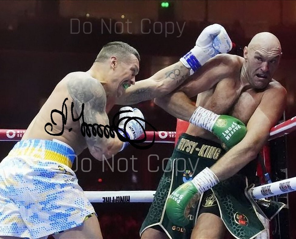 Oleksandr Usyk Signed Photo 8X10 Rp Autographed Picture Boxing Vs Tyson ...
