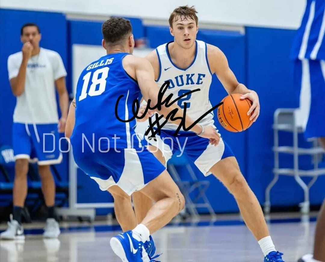 Cooper Flagg Signed Photo 8X10 Rp Autographed Picture Duke Basketball ...
