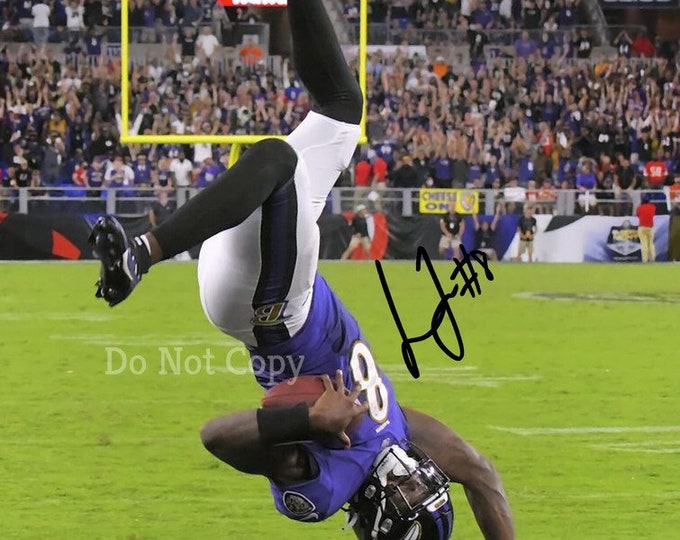 Lamar Jackson Signed Photo 8X10 Rp Autographed Picture - Etsy