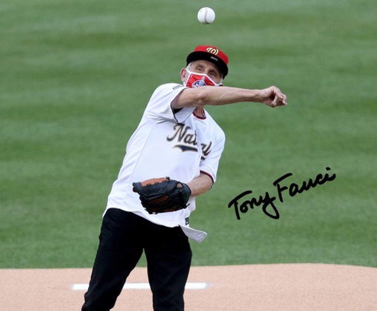 Dr Anthony Tony Fauci Signed Photo 8x10 Rp Autographed Nationals First ...