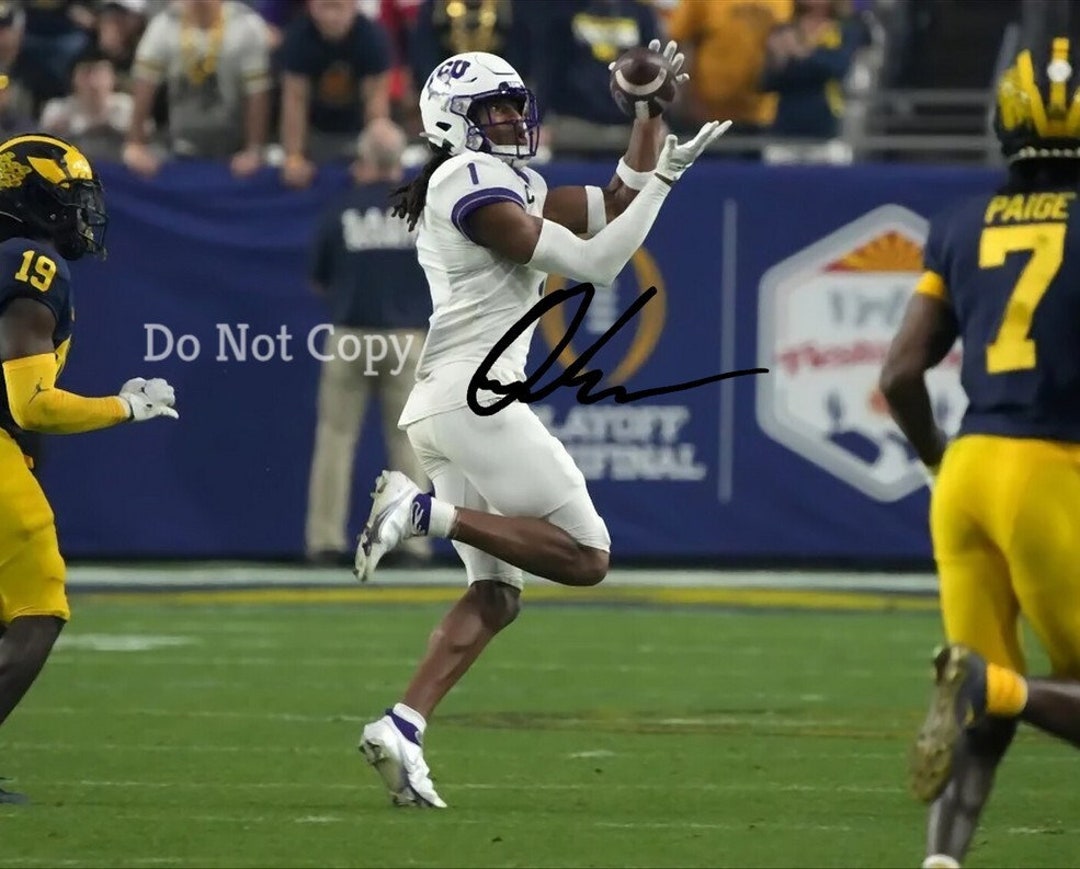 Quentin Johnston Signed Photo 8X10 Autographed Picture TCU Football - Etsy