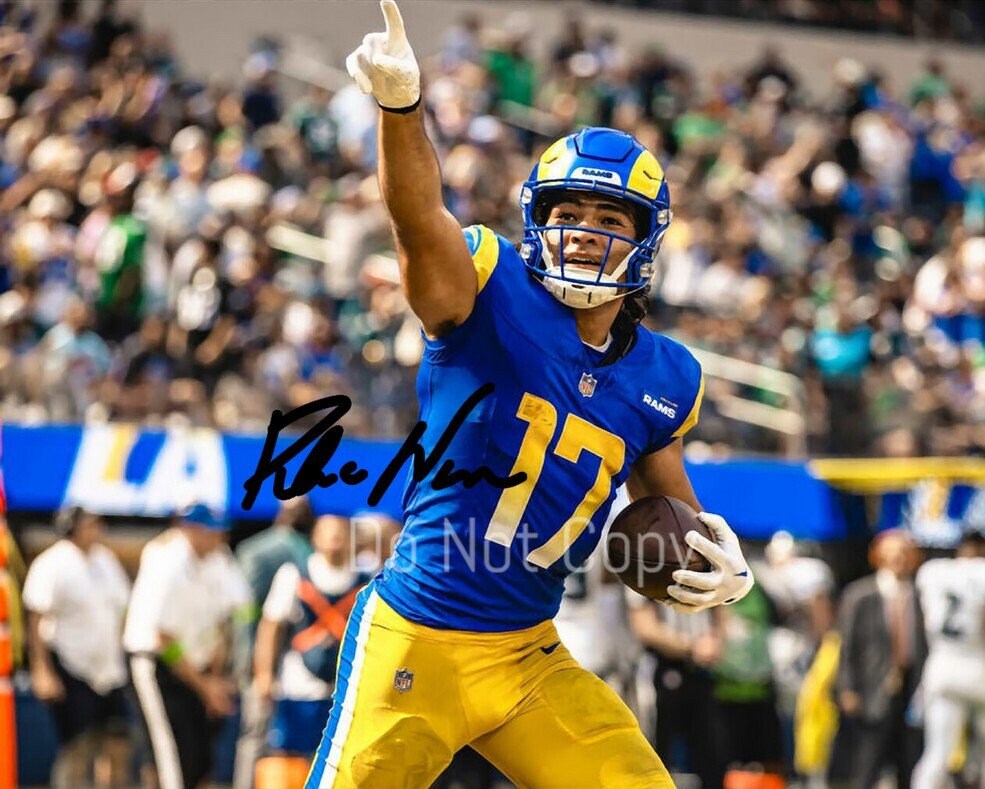 Puka Nacua Signed Photo 8X10 Rp Autographed Picture Rookie Los Angeles ...