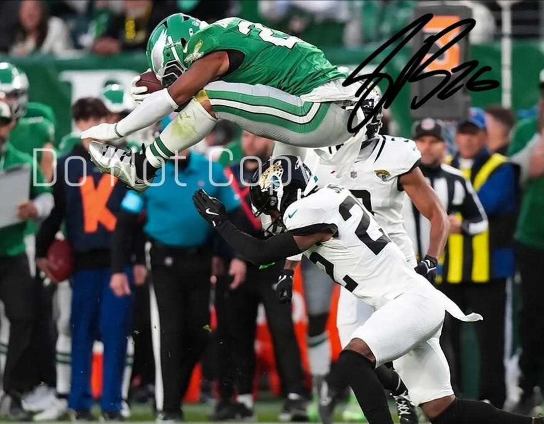 Saquon Barkley Signed Photo 8X10 Rp Autographed Picture Philadelphia ...