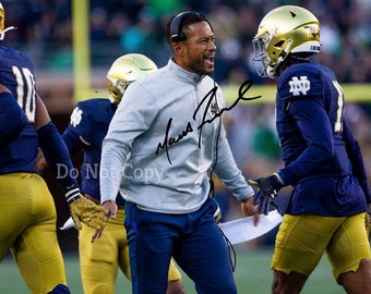 Coach Marcus Freeman Notre Dame Signed Photo - Etsy