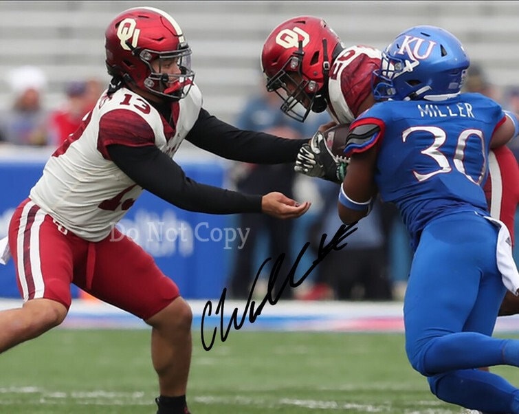 Caleb Williams Signed Photo 8X10 Rp Auto Autographed Oklahoma Sooners ...