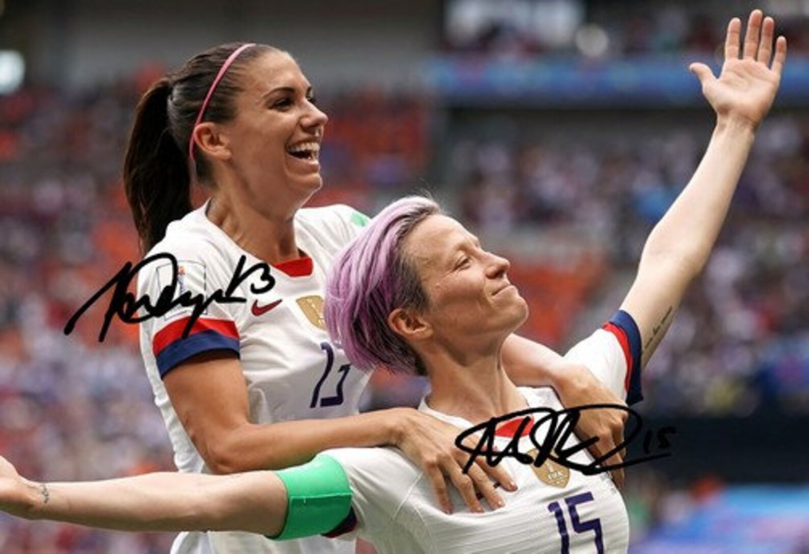 Megan Rapinoe & Alex Morgan Signed Photo 8X10 Rp Autographed USA Womens ...