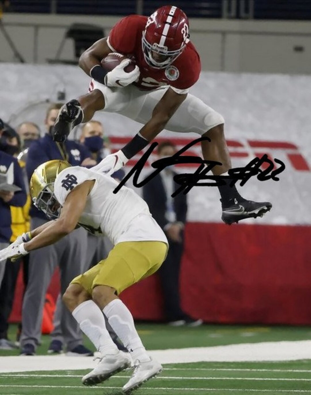 Najee Harris Signed Photo 8X10 Rp Autographed Alabama Crimson Tide ...