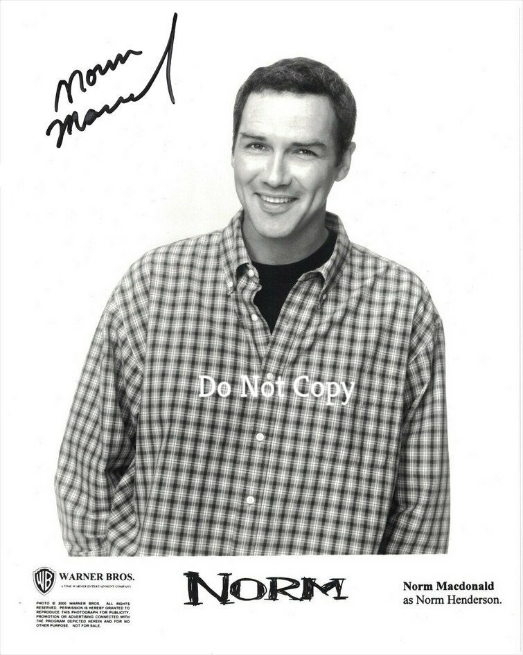 Norm Macdonald Signed Photo 8X10 Rp Autographed Picture - Etsy