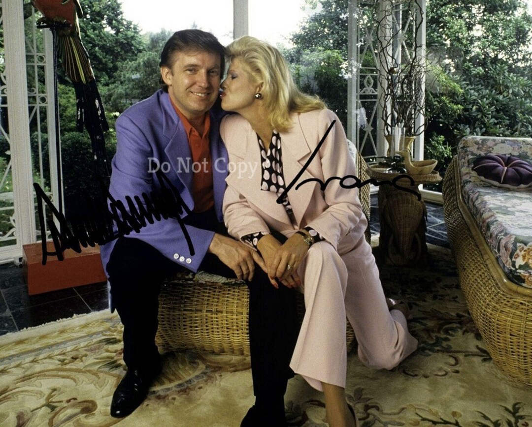 Donald Trump & Ivana Trump Signed Photo 8X10 Rp Autographed Picture - Etsy