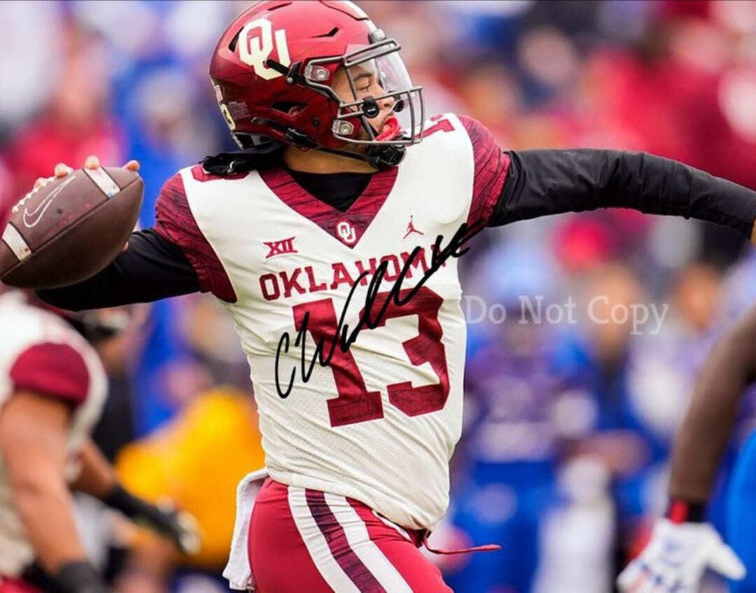 Caleb Williams Signed Photo 8X10 Rp Autographed Picture Oklahoma ...