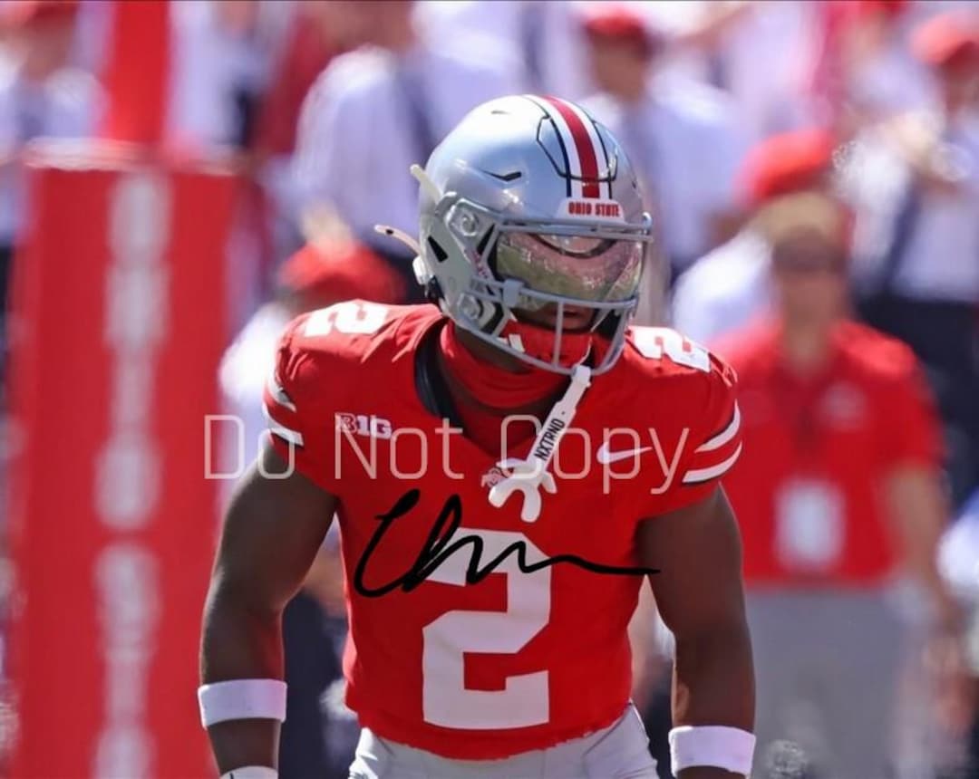 Caleb Downs Signed Photo 8X10 Rp Autographed Picture Ohio State ...