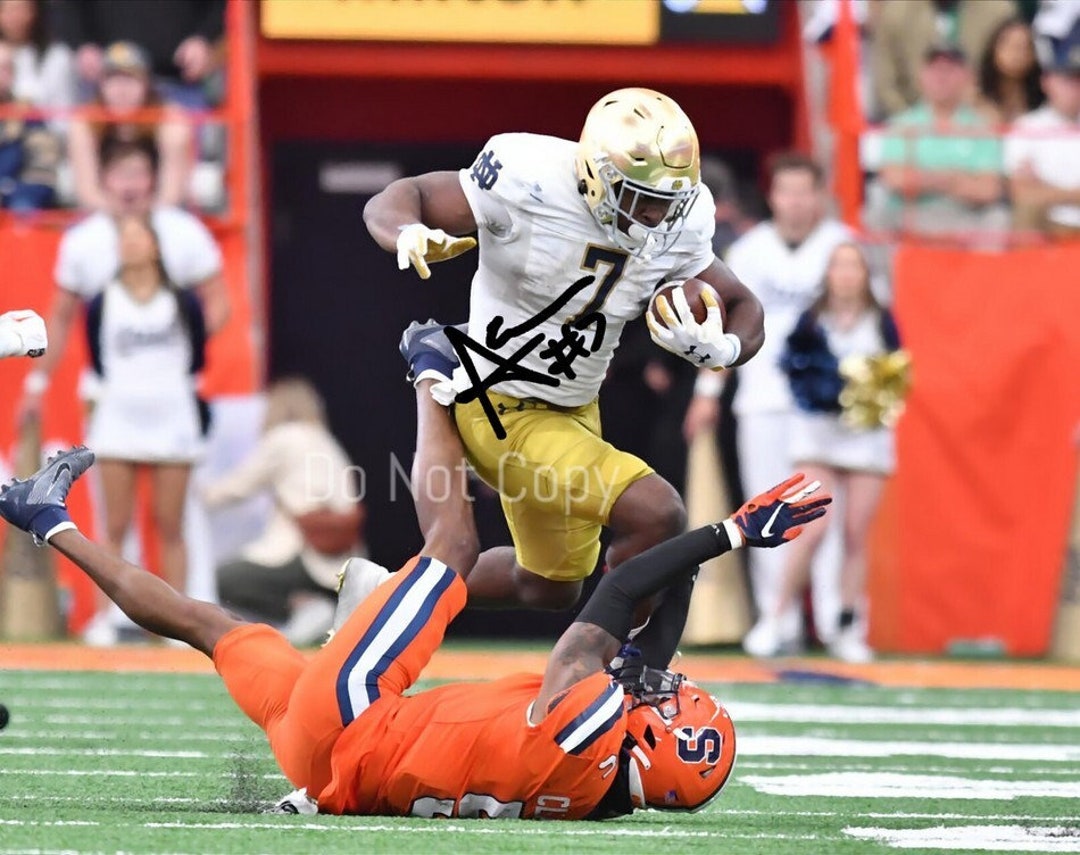 Audric Estime Signed Photo 8X10 Rp Autographed Picture Notre Dame - Etsy