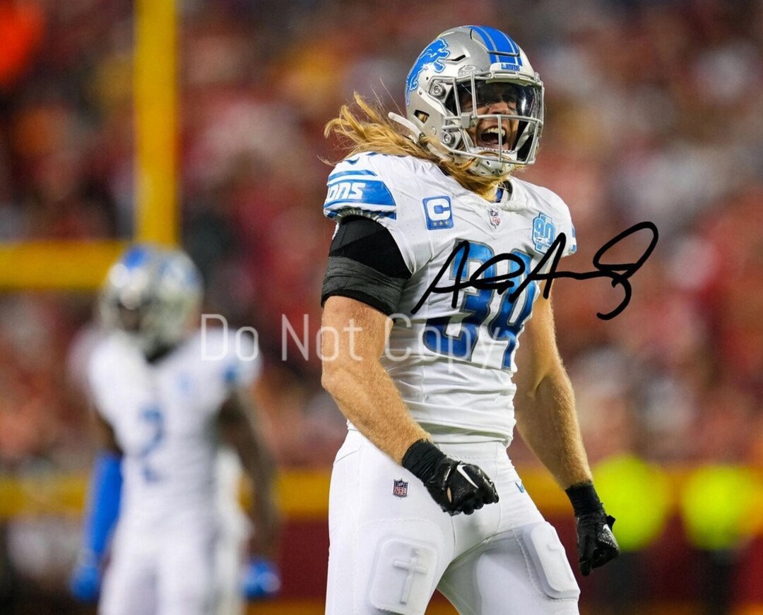 Alex Anzalone Signed Photo 8X10 Rp Autographed Picture Detroit Lions - Etsy