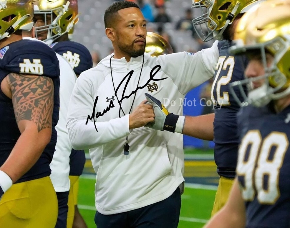 Marcus Freeman Signed Photo 8X10 Rp Autographed Picture Notre Dame ...