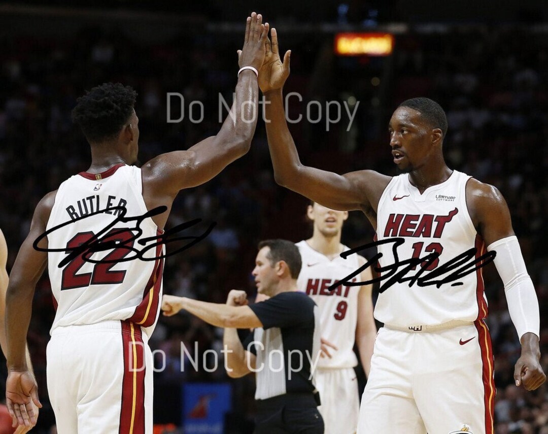 Jimmy Butler & Bam Adebayo Signed Photo 8X10 Rp Autographed Picture ...